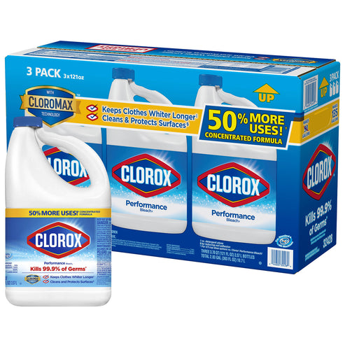 Clorox Performance Bleach, 121 oz. bottles (Pack of 3) – Rafaelos
