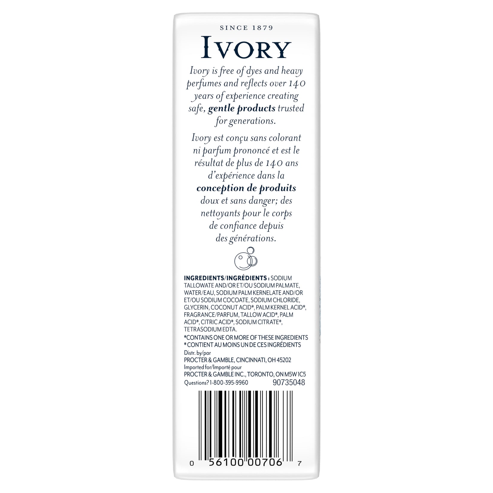 Ivory Bar Soap Original Scent 3.17oz 10 count – Rafaelos