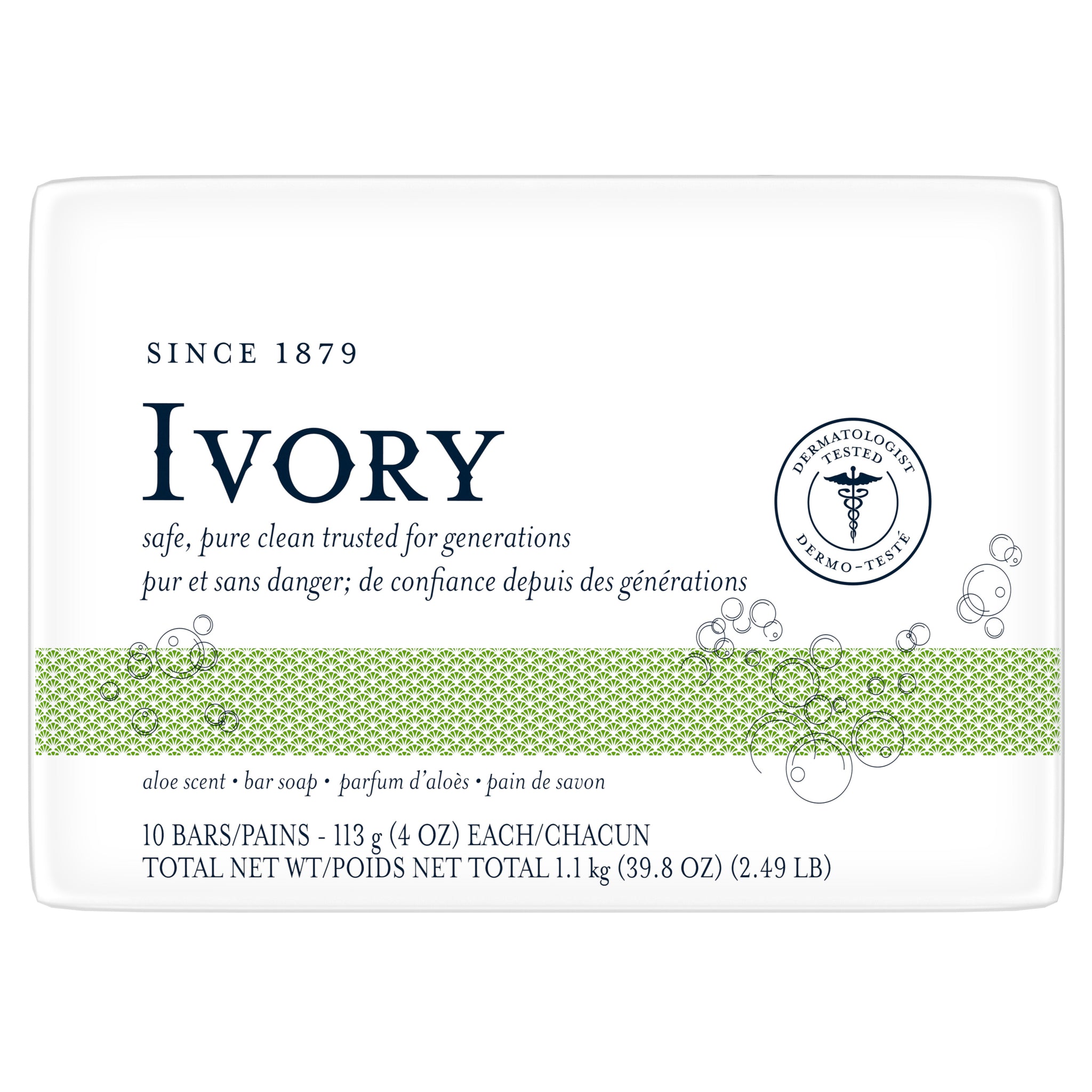 Ivory Bar Soap Aloe Scent 4.0 oz 10 Count – Rafaelos