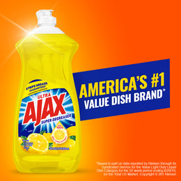 Ajax Ultra Super Degreaser Liquid Dish Soap, Lemon - 52 fl oz – Rafaelos