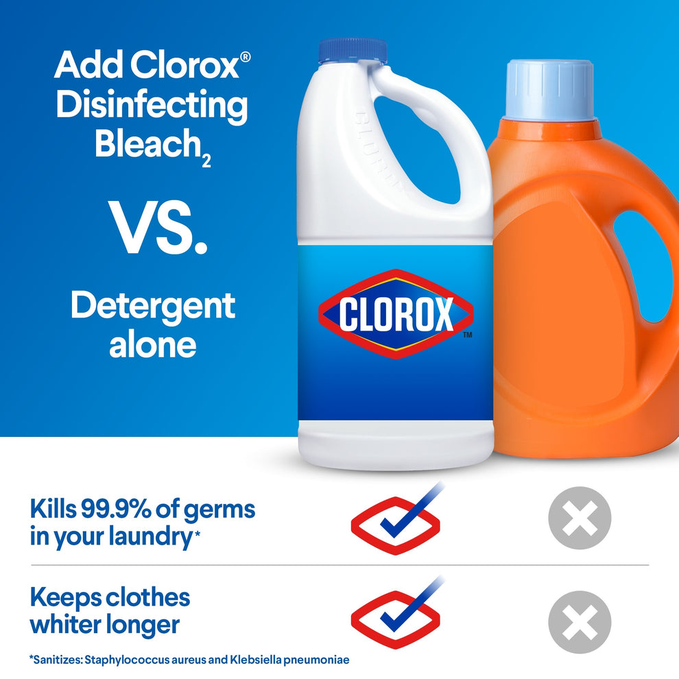 Clorox Disinfecting Bleach, Regular(Concentrated Formula) - 121 Ounce ...