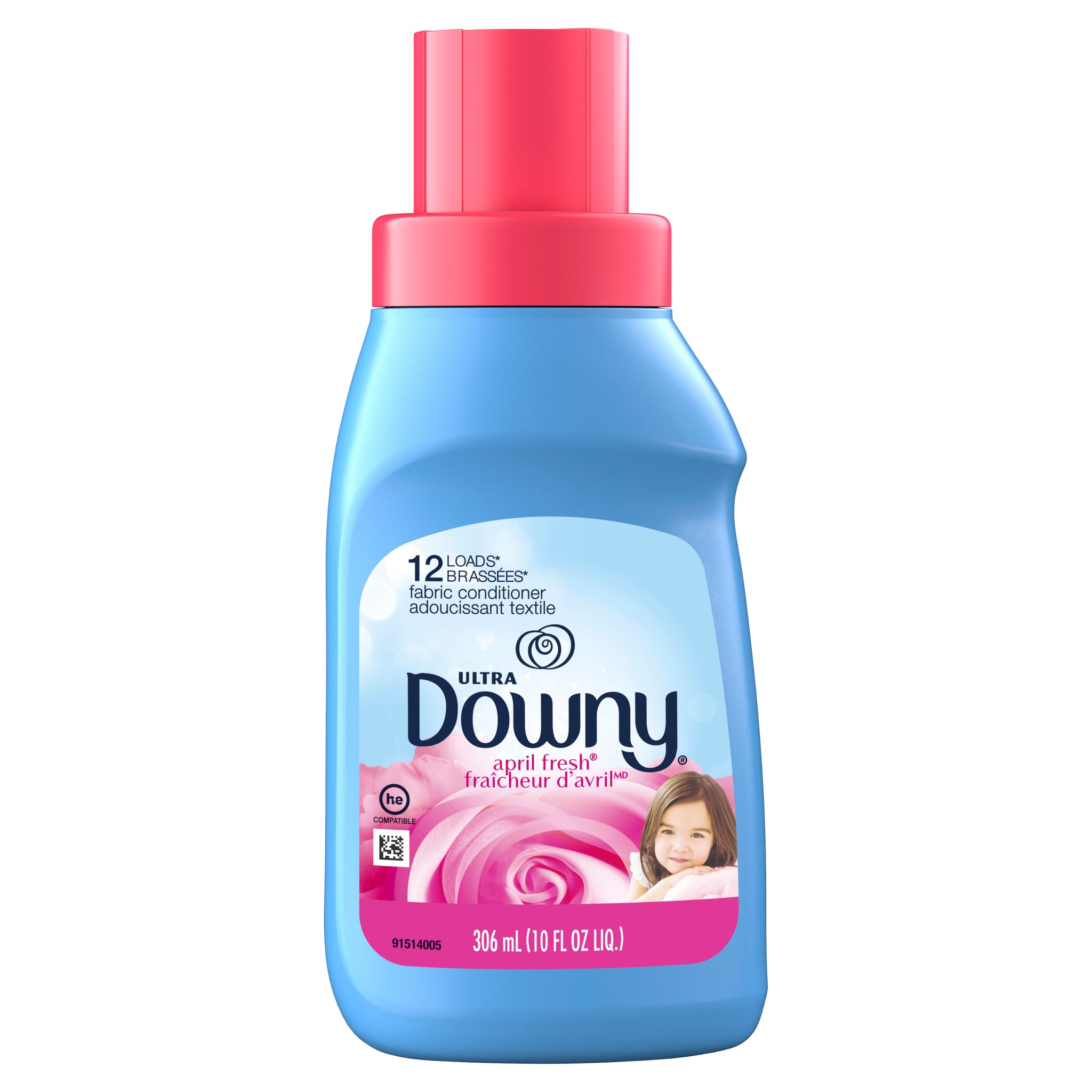 Downy April Fresh 12 Loads Liquid Fabric Softener, 10 fl oz (Pack of 4 ...