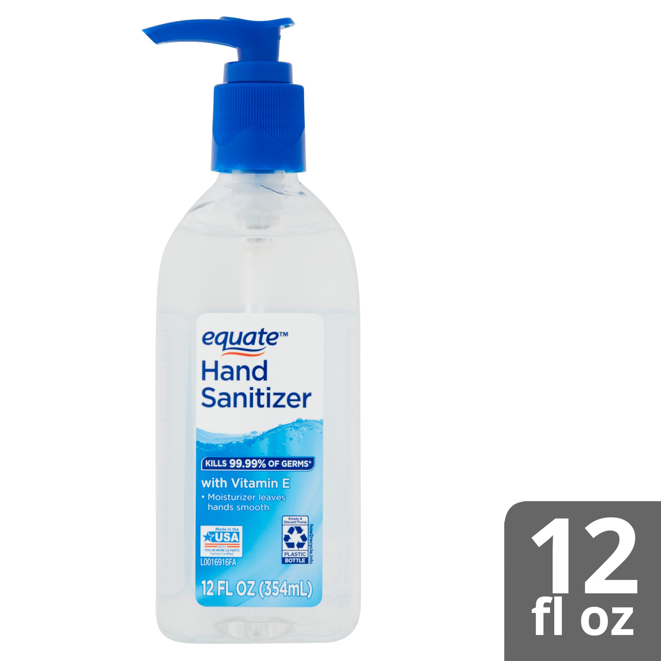 Equate Moisturizing Hand Sanitizer 12 Fl. Oz. (2 Pack) – Rafaelos