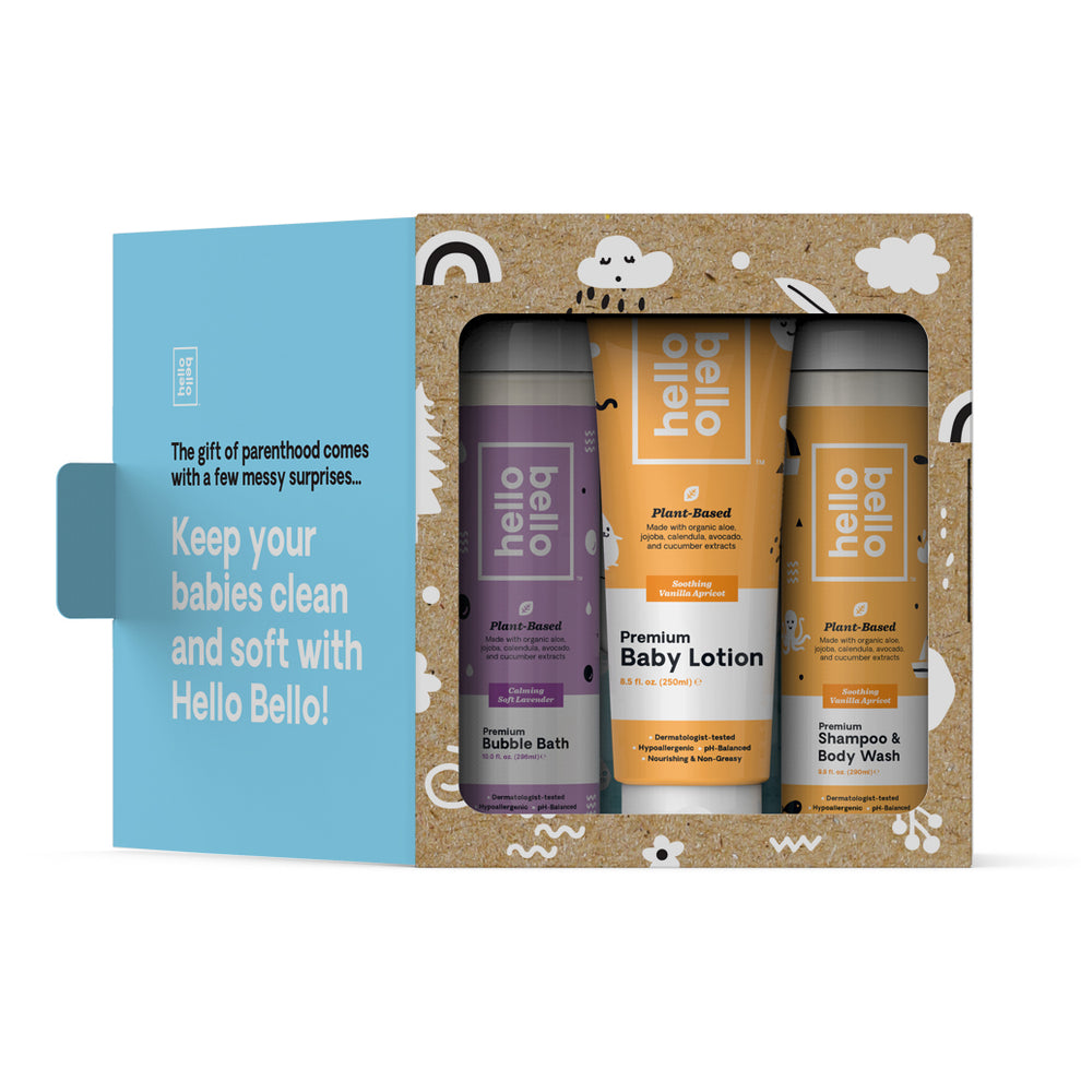 Hello Bello Baby Gift Set, Includes Shampoo & Wash, Bubble Bath, Baby ...