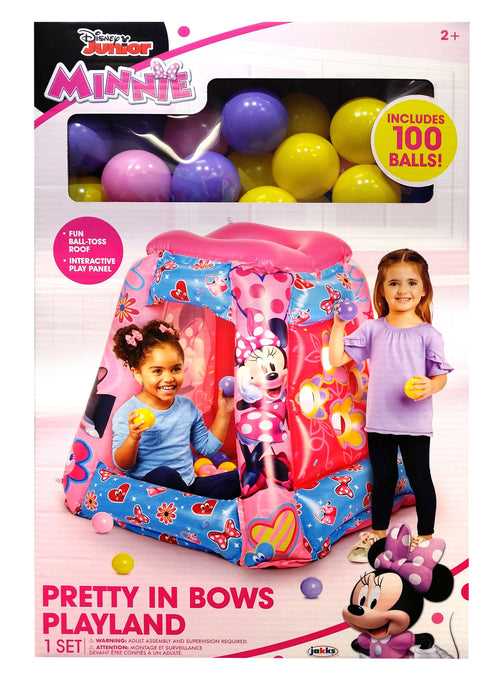 Disney Minnie Mouse Inflatable Playland, includes 100 Soft Flex Balls ...