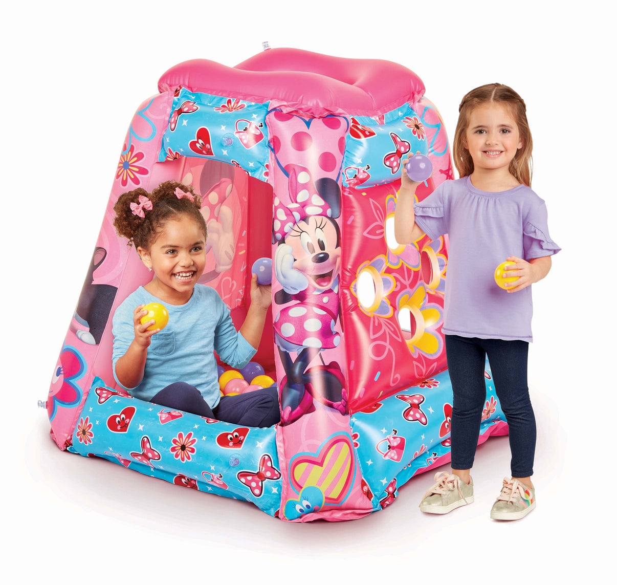 Disney Minnie Mouse Inflatable Playland, includes 100 Soft Flex Balls ...