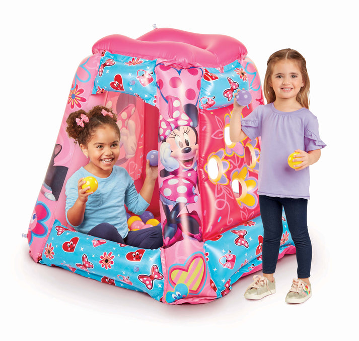 Disney Minnie Mouse Inflatable Playland, includes 100 Soft Flex Balls ...
