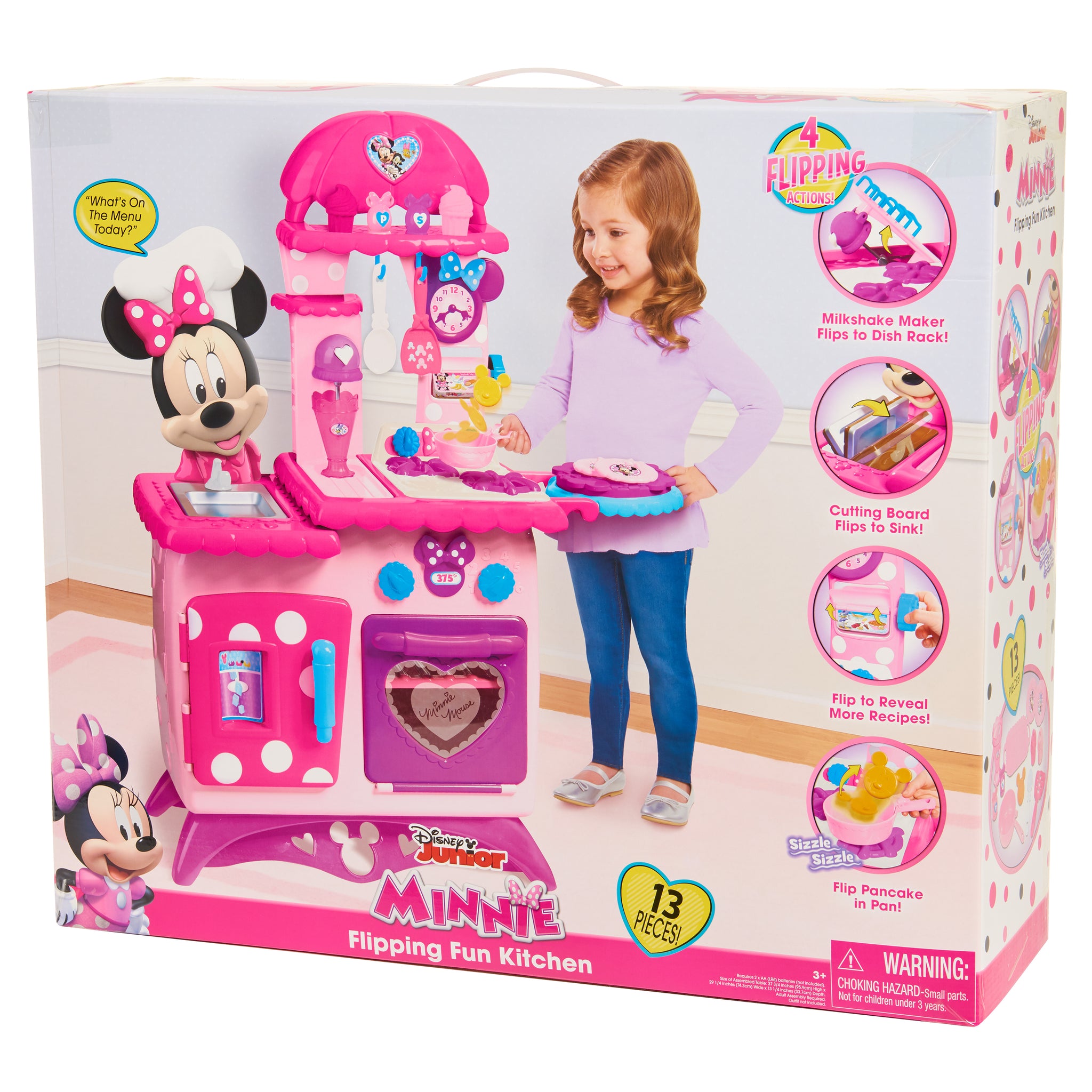 Minnie Mouse Flipping Fun Play Kitchens 13 Pieces – Rafaelos